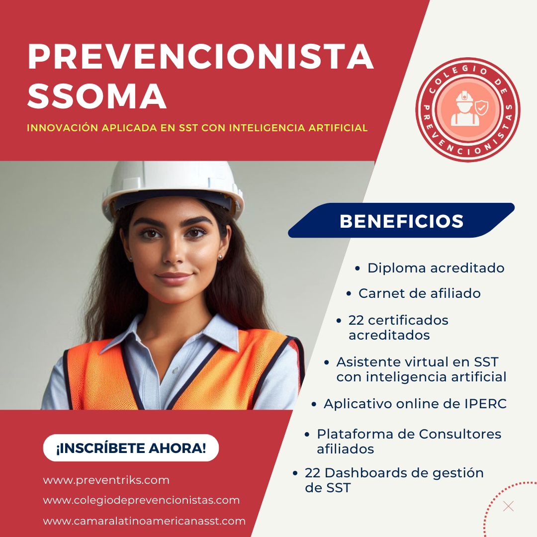 Prevencionista de Riesgos Laborales SSOMA ISO 45001 e ISO 14001 ...